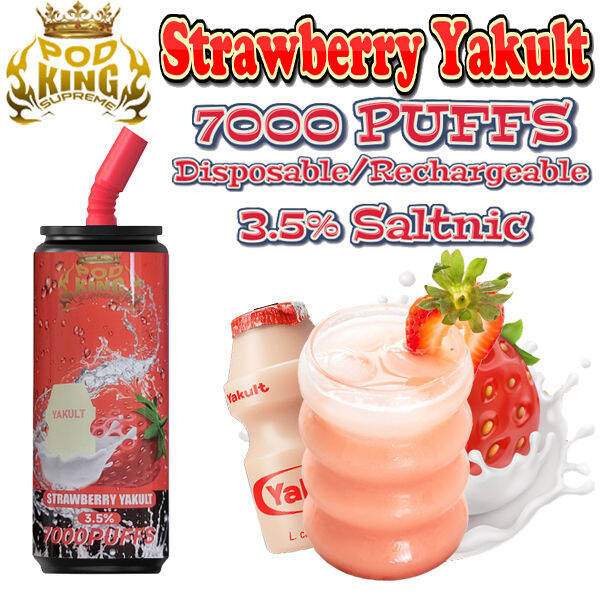 POD KING SUPREME Rechargeable Disposable PUFF PLUS 7000 Puffs ...