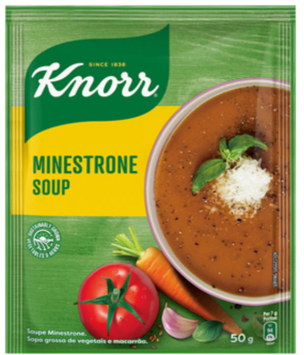 KNORR PACKET MINESTRONE SOUP 50GM | Lazada