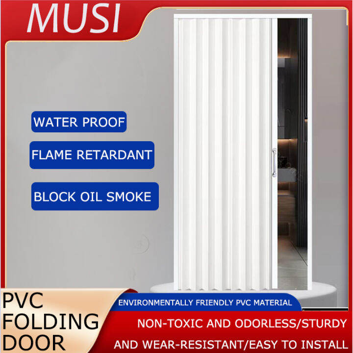 Sliding door PVC folding door Sliding door PVC folding door partition rail door | Lazada PH