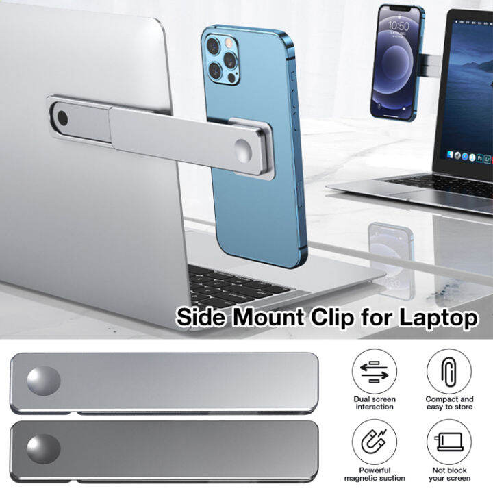 Laptop Phone Mount Monitor Extension Holder Magnetic Foldable Laptop ...