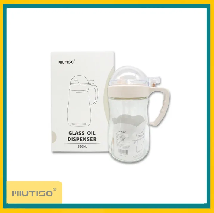 Miutiso Oil Glass Bottle Jar Sauce Condiments Sauce Dispenser Seasoning ...
