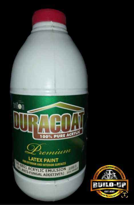 DURACOAT 100% PURE ACRYLIC PREMIUM LATEX PAINT ANTI FUNGAL ADDITIVES 1 ...