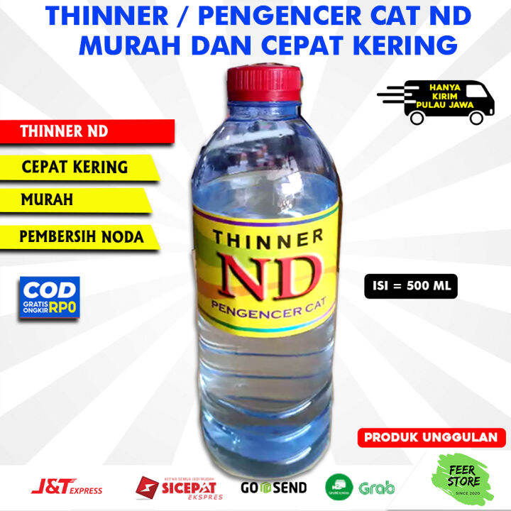 Thinner Tinner ND Botol Plastik Thiner ND SUPER JAGUAR KUALITAS TERBAIK ...