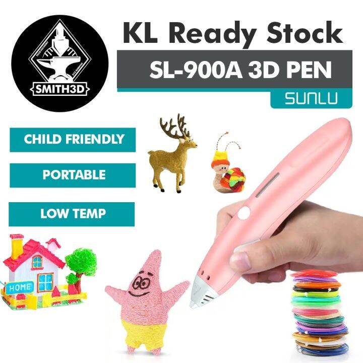 SUNLU Professional 3D Printing Pen SL-900A, Child Friendly 3D Pen Low ...