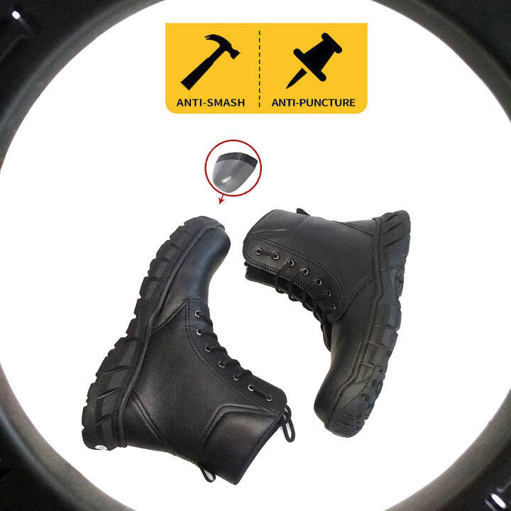 Sepatu pdl pdh pria wanita,sepatu safety hitam model klasik sepatu ...