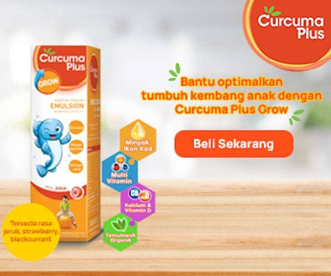 Curcuma Plus Grow Emulsion Sirup 200 ml Rasa Strawberry | Lazada Indonesia