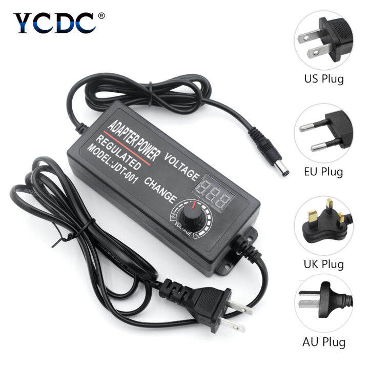 Universal Regulated Power Adapters with LED Display DC 3-24V 2-5A ...
