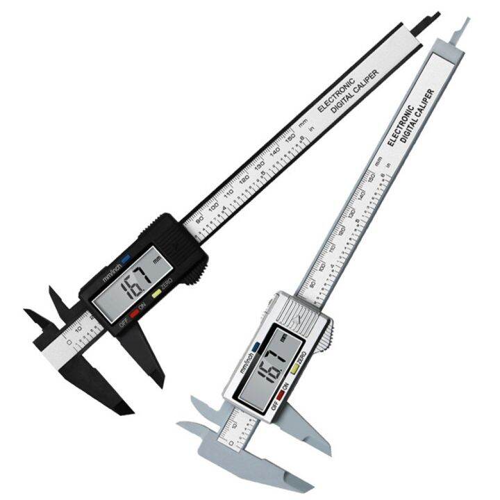 nano Lockable Head Electronic Digital Caliper Carbon Fiber Dial Vernier ...
