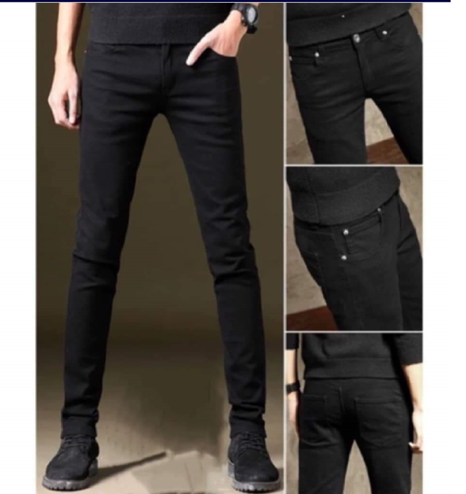 Best Quality Black Mens Pants Denim Pants/Maong Pants Skinny Type ...