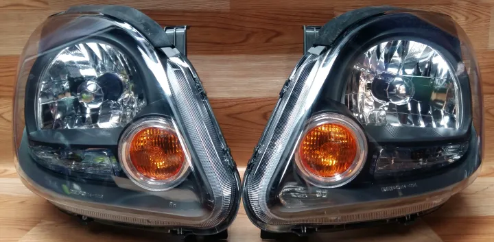 MITSUBISHI ADVENTURE SMOKED HEADLIGHT HEADLAMP 2004-UP (YELLOW BILOG ...