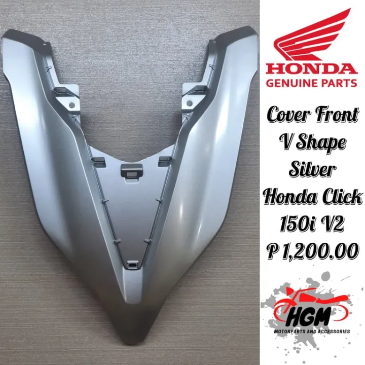 FRONT COVER GLOSSY SILVER HONDA CLICK 150i V2 GAME CHANGER (64301-K59 ...