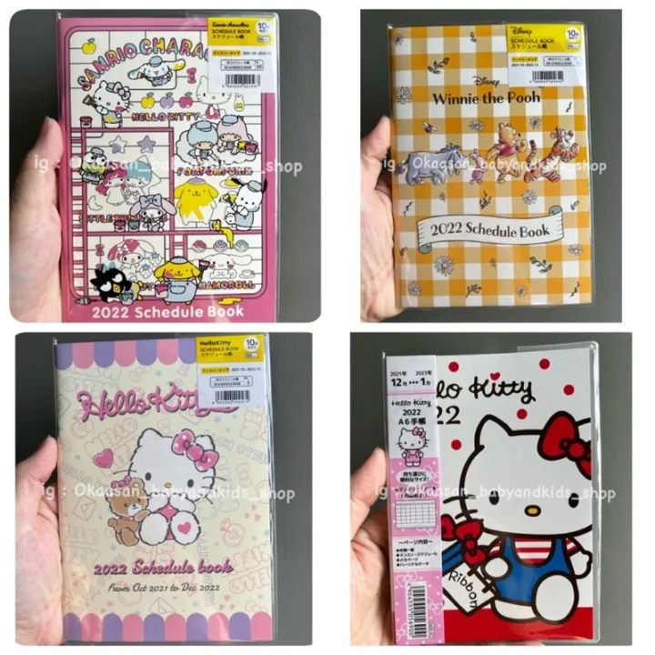 ใหม่ ☸พร้อมส่ง planner sanrio 2022 สมุดแพลนเนอร์ sanrio disney doraemon ...