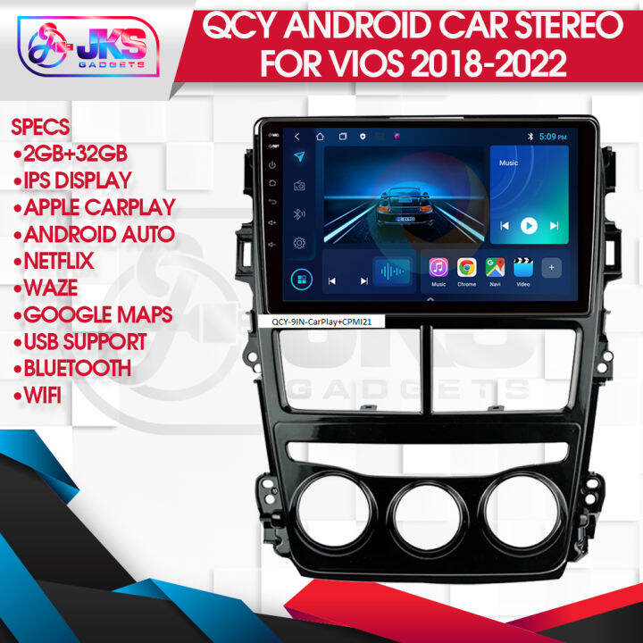 QCY Android Car Stereo With Apple Carplay and Android Auto for Toyota ...