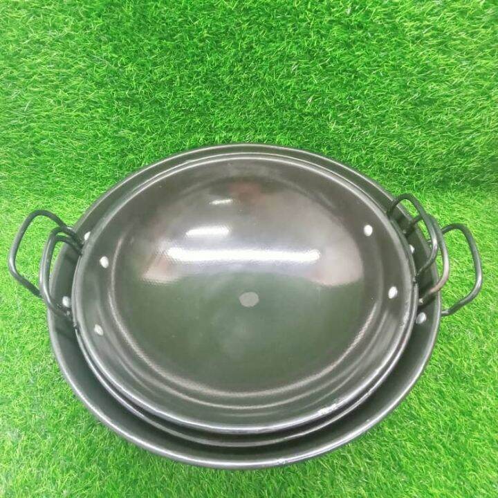 KUALI BESI (34CM/37CM/40CM) STEEL WOK | Lazada