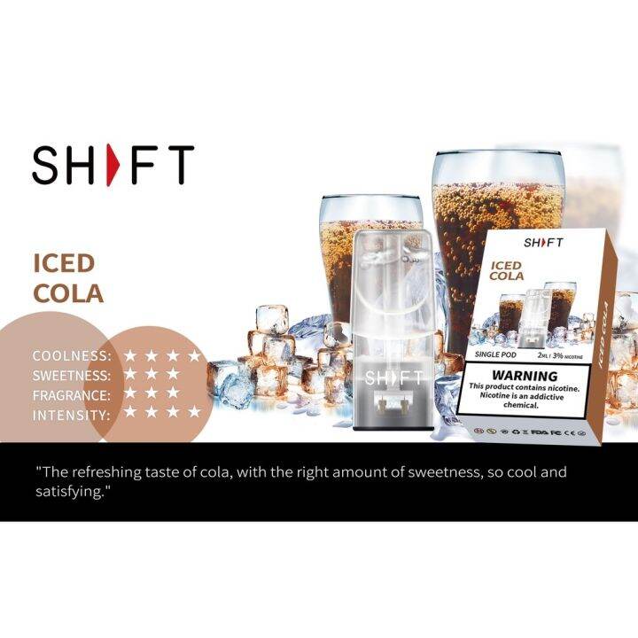 ELITE SINGLE POD (3 NICOTINE) (ICED COLA) | Lazada PH