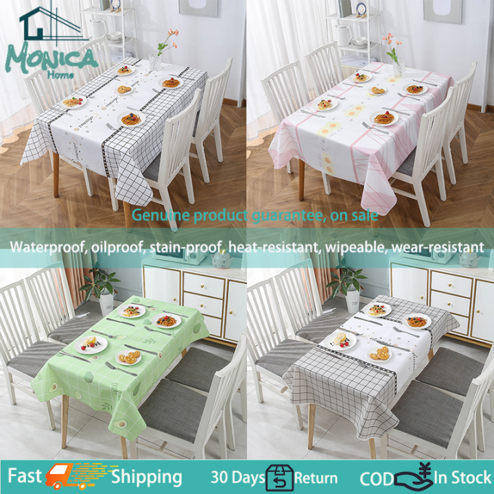 Monica Home Table cloth cover 6 8 seaters Table mantle waterproof ...