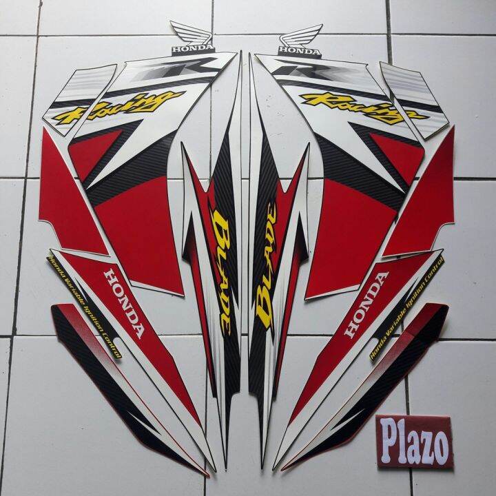 Stiker Motor Blade Racing R 2013 Hitam-Merah | Lazada Indonesia