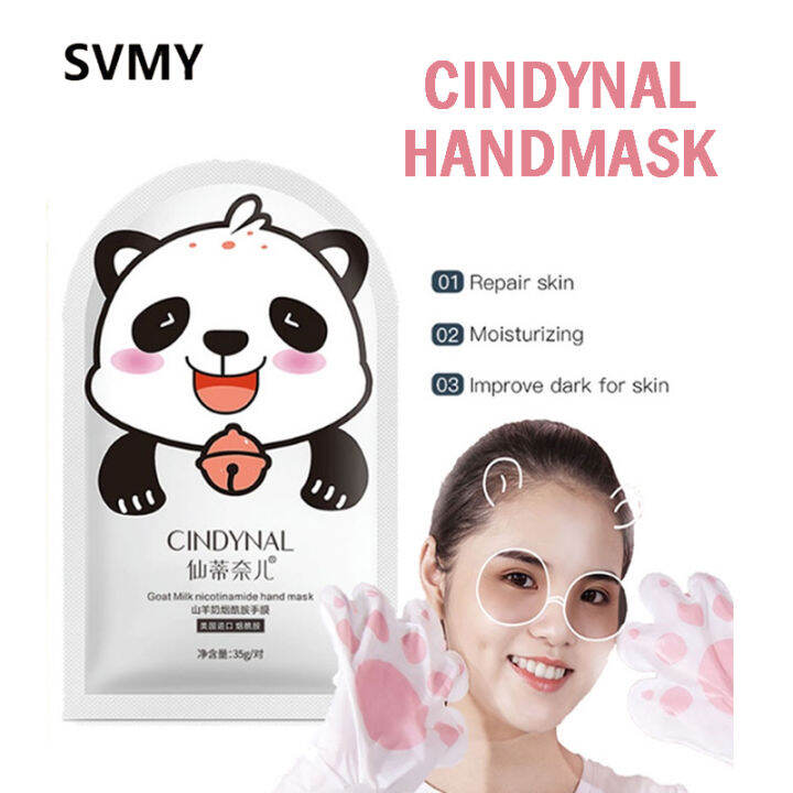 SVMY Cindynal Efero Masker Tangan Panda Anti Keriput Lucu Hand Mask ...