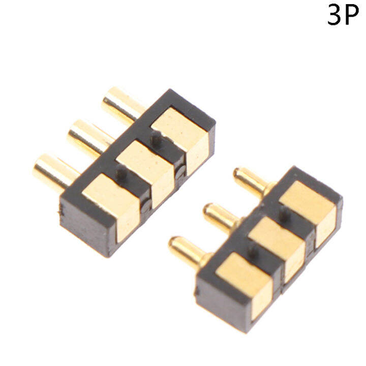 1 Pasang Konektor Pogo Pin Pegas Dimuat 2P 3P Strip SMD Pasang ...