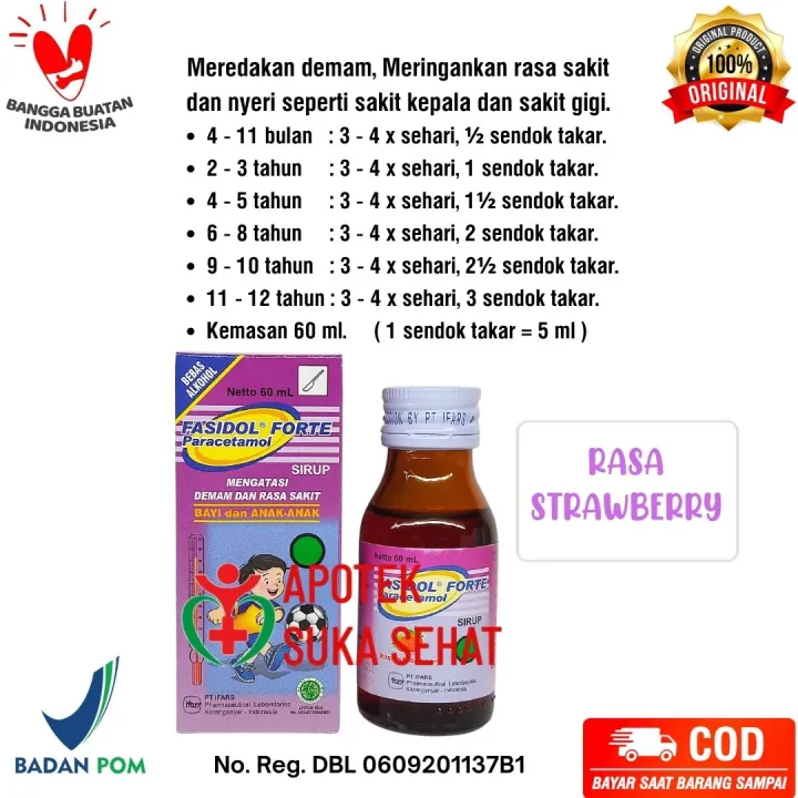 FASIDOL FORTE SIRUP 60 ML | Lazada Indonesia