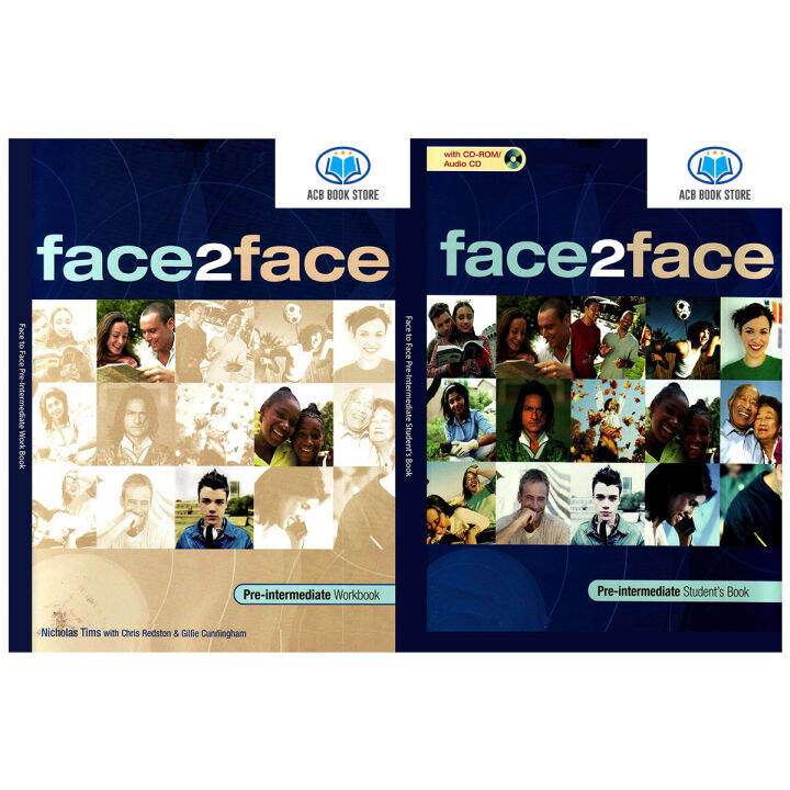 Sách Face to face Pre-intermediate Student's book - Work Book (Sách màu ...