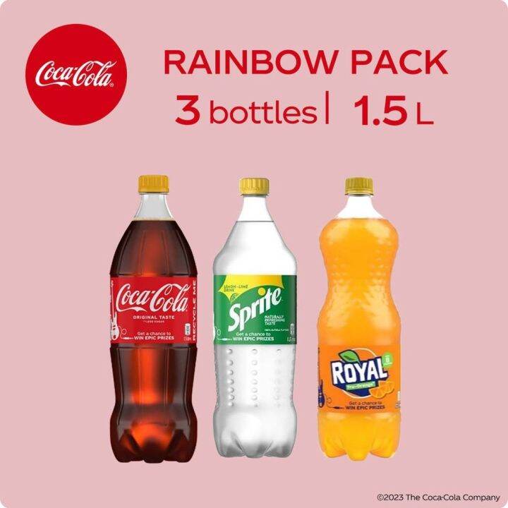 Coke Sprite Royal 1 5l Rainbow Pack Lazada Ph