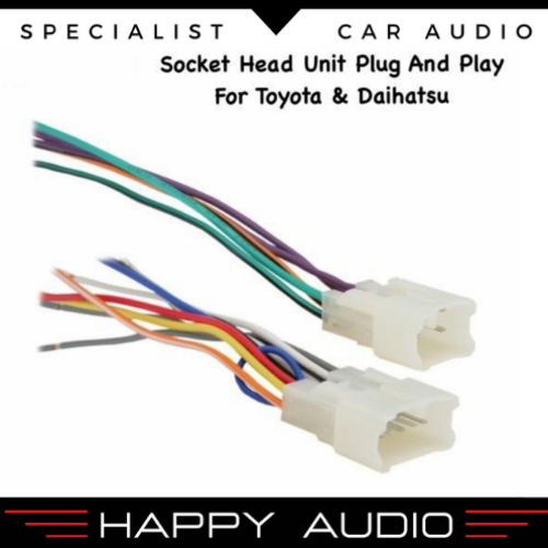 Kabel Head Unit Socket PnP / Plug n Play Toyota Daihatsu | Lazada Indonesia
