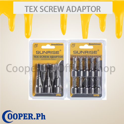 Tex Screw Adaptor / MAGNETIC NUT SOCKET / Tex Screw Adapter ( per pack ...