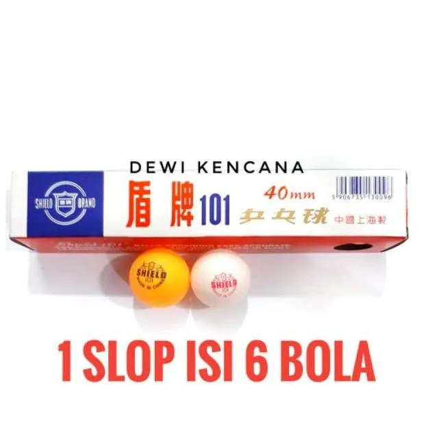 Bola Pimpong Shield 101 / Bola Tennis Meja Isi 6 Bola Orange & Putih | Lazada Indonesia