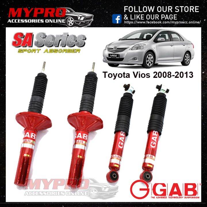 TOYOTA VIOS NCP93 🚗 2008-2013 GAB SA Series Heavy Duty Sport Absorber🚗 ...