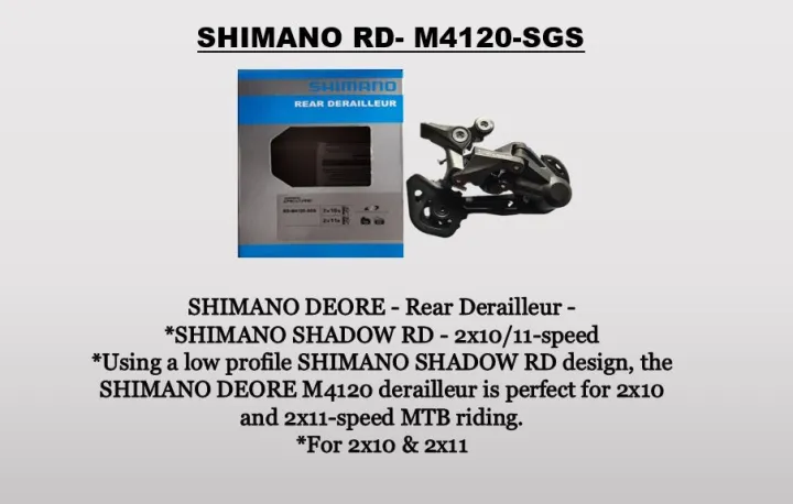 SHIMANO DEORE RD- M4120-SGS | Lazada PH