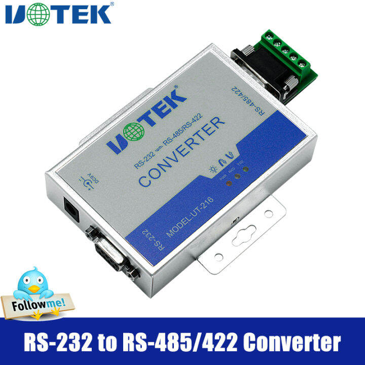 UOTEK RS232 to RS485 RS422 Converter Adapter DB9 Connector RS-232 to RS-485 RS-422 with ...