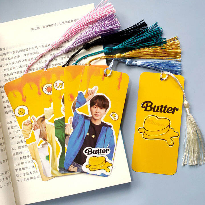 Kpop BTS Butter Bookmark Tassel V JK Bookmarks stationery | Lazada PH