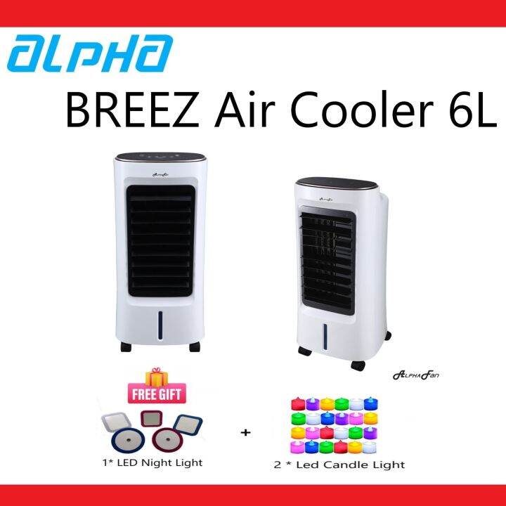 ALPHA Alphafan - BREEZ Air Cooler 6L (4 Speed Remote) | Lazada