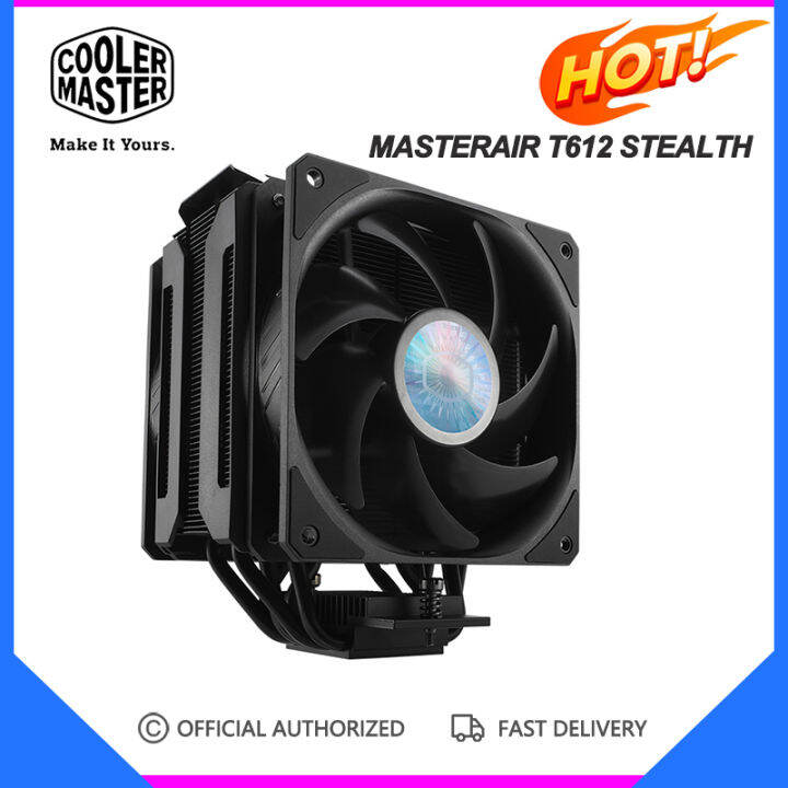 Cooler Master MASTERAIR T612 STEALTH 6ฮีทไปป์ CPU พัดลมระบายความร้อน ...
