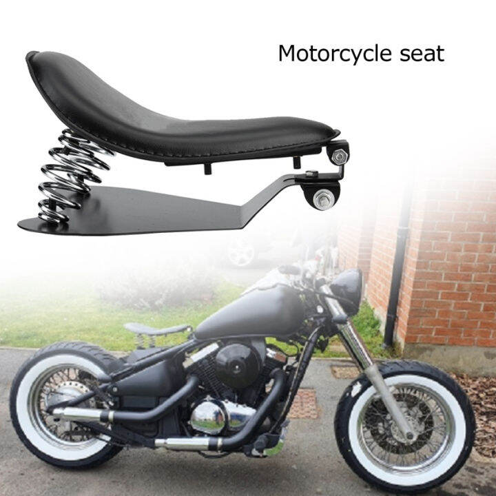Motorcycle Solo Seat with Baseplate and Springs Bracket Sitting Cushion ...