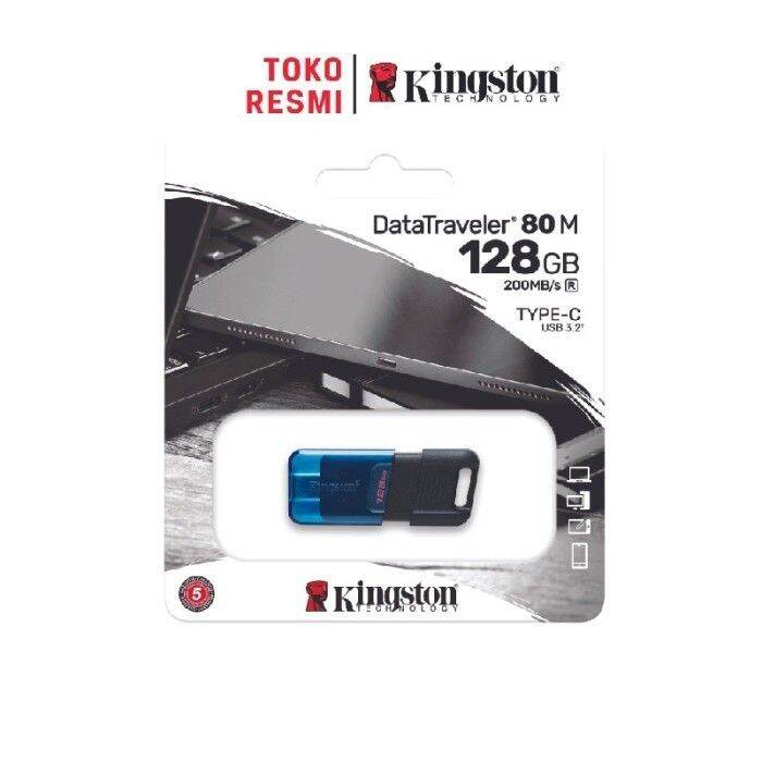 FLASHDISK Kingston DT80M Flash Drive OTG 128GB USB3.2 Type-C | Lazada ...
