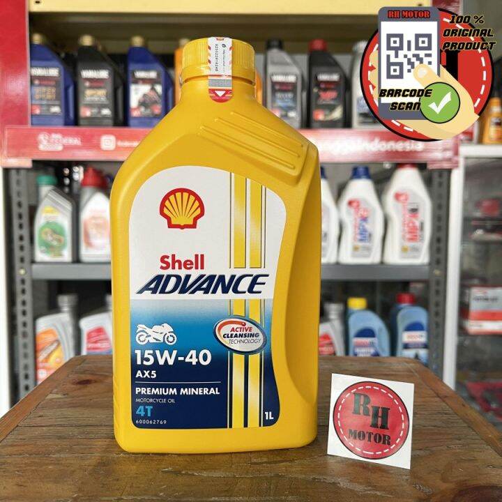Oli Motor Shell Advance AX5 (15W-40) (1L) | Lazada Indonesia