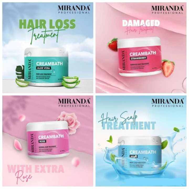 Miranda Professional Creambath 1000gram (1 KG) / Aloevera Hair Loss ...