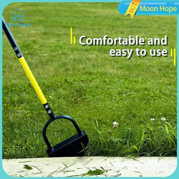 Moon Hope Manual Edger Long Handled Step Edger for Landscaping Driveway ...