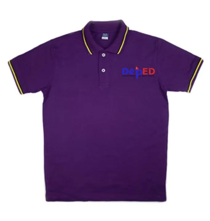 Free Shipping Polo Shirt with Embroidered DepEd Logo Blue Corner Unisex ...
