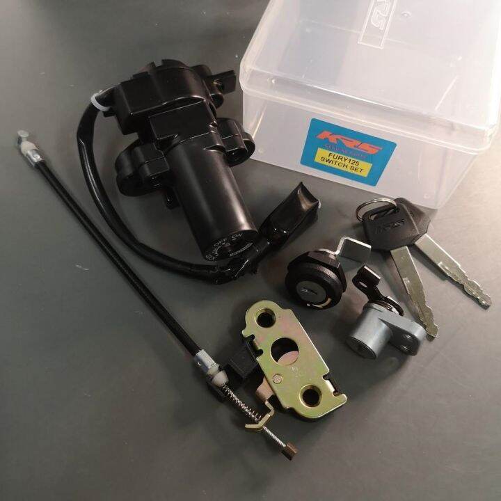 Thought motorcycle Kawasaki Fury 125 Lock Set with Main Ignition Switch ...