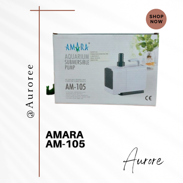 POMPA AQUARIUM AMARA AM 105 MESIN POMPA AIR WATER PUMP LOW WATT ...