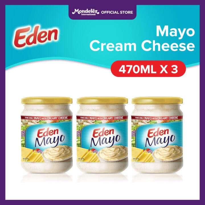 Eden Mayo Jar - Real Mayonnaise with Cream Cheese Flavor 470ml Rich ...