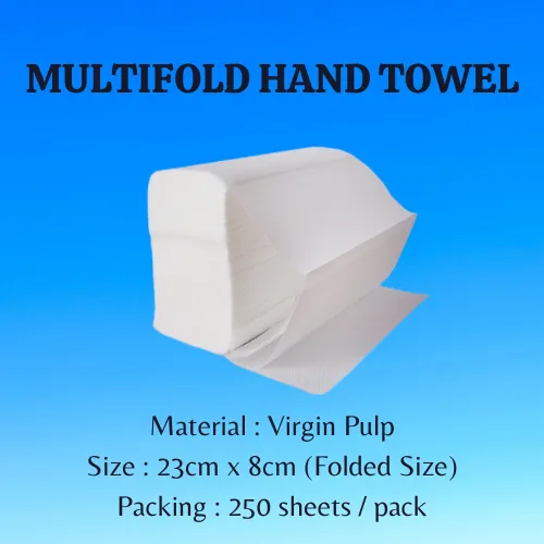 16 Packs Multifold / MFold Hand Towel Tissue (23cm x 250 sheets ...