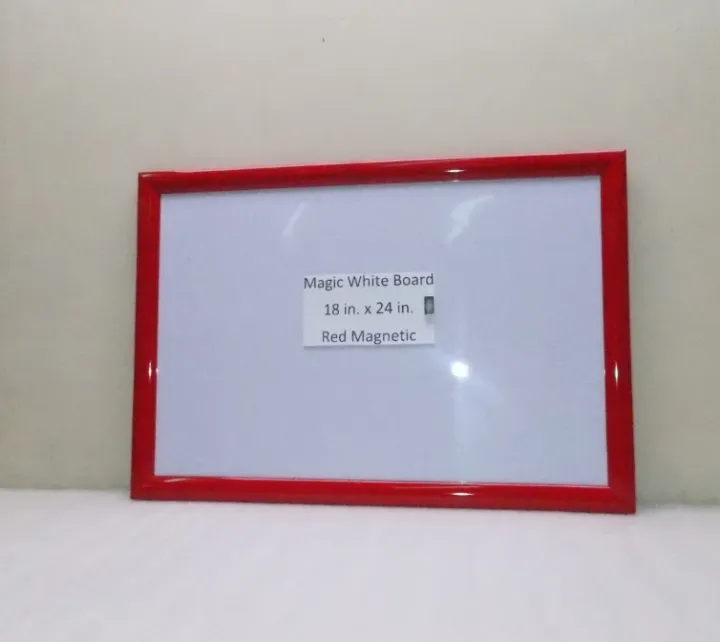 Magic White Board Red 18 In X 24 In Magnetic Lazada Ph