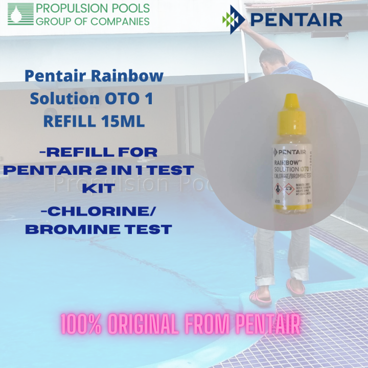 [READY STOCK] Pentair Rainbow Solution OTO 1 Chlorine/Bromine test 15ml ...