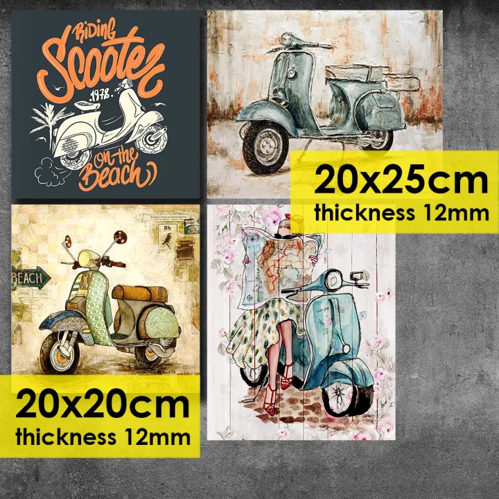 poster kayu decoupage walldecor hiasan dinding rumah cafe ruangan tebal ...