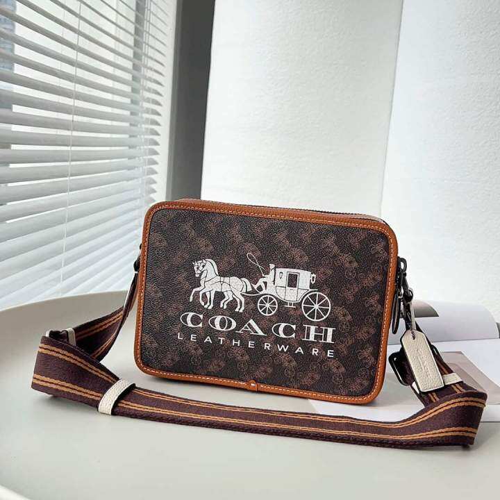 Coach C8445 Charter Crossbody Bag 24 With Horse And Carriage Print ...