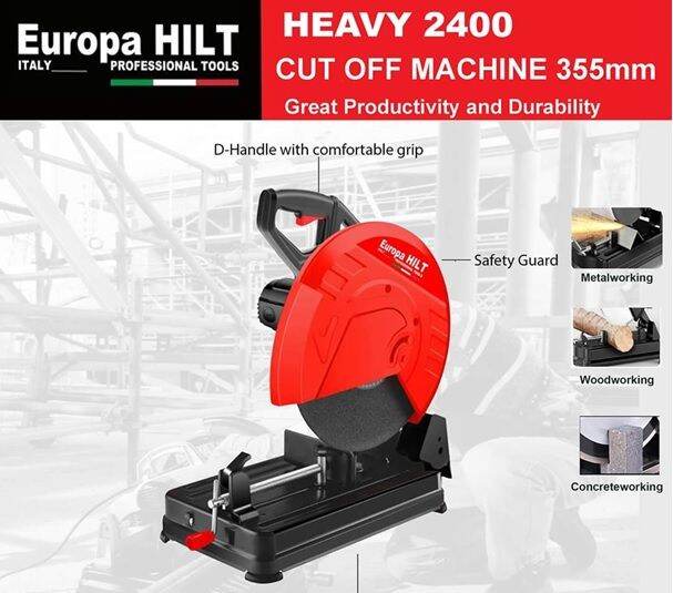 EUROPA HILT 14"/355MM HEAVY DUTY CUT-OFF MACHINE 2400W | Lazada